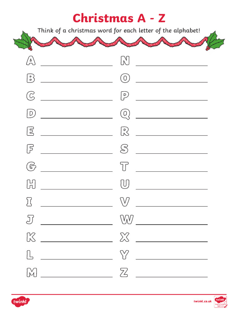 Christmas A-Z | PDF