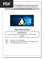 Longest Job First Algorithm | PDF | Scheduling (Computing) | Computing