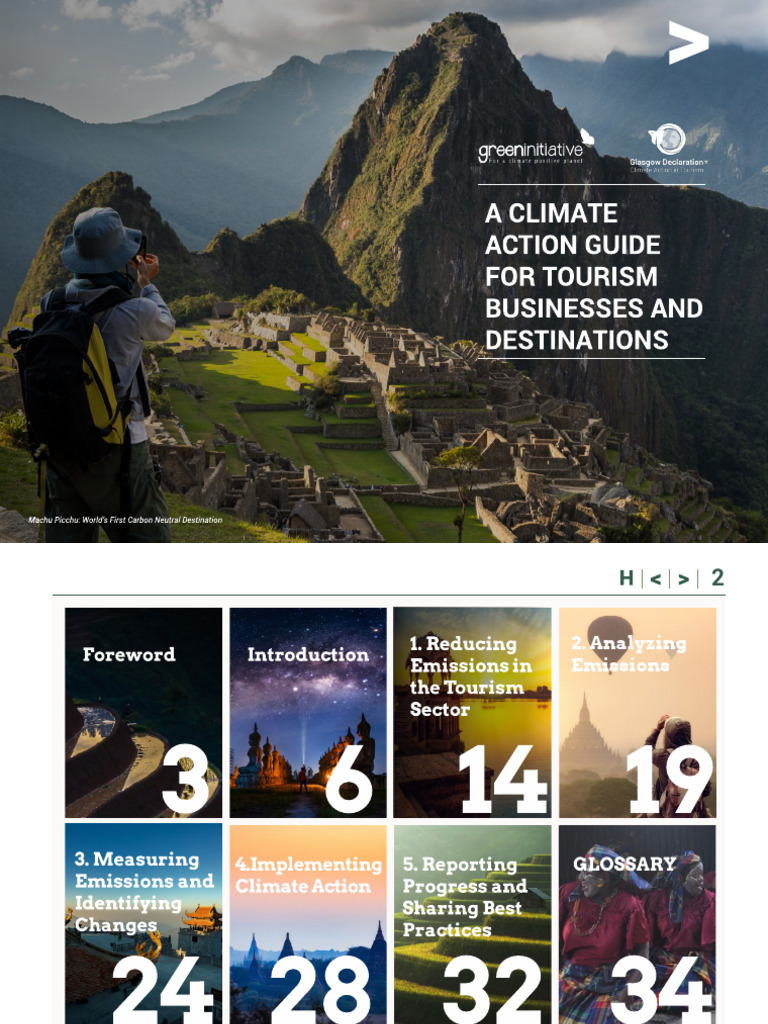 A Climate Action Guide For Tourism Businesses An Destinations BLK | PDF ...