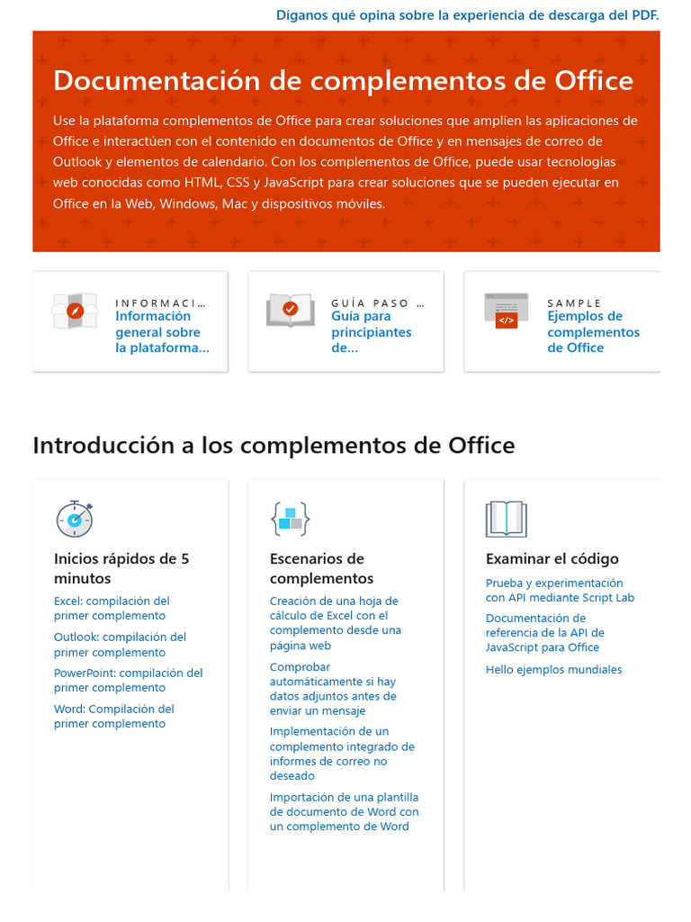 Complementos de Office: Guía para Desarrolladores | PDF | Microsoft ...