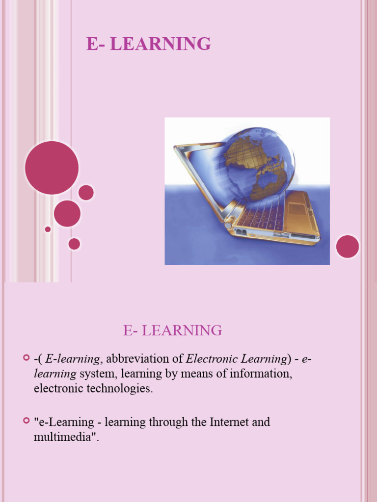 E- learning | PDF | Educational Technology | Distance Education