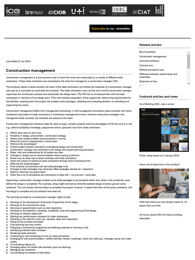 Construction Management - Designing Buildings | Download Free PDF | Construction Management ...