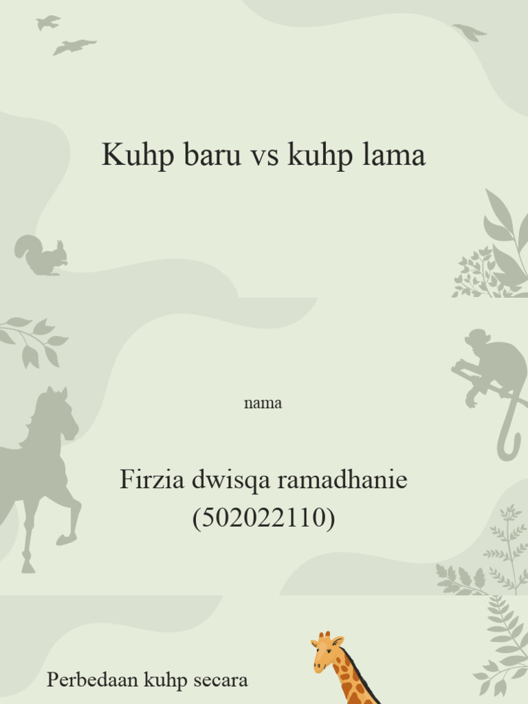 Perbandingan KUHP Baru dan Lama | PDF