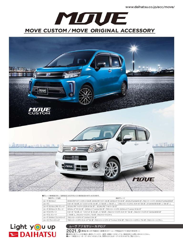 Daihatsu Move Accessory Catalog | PDF