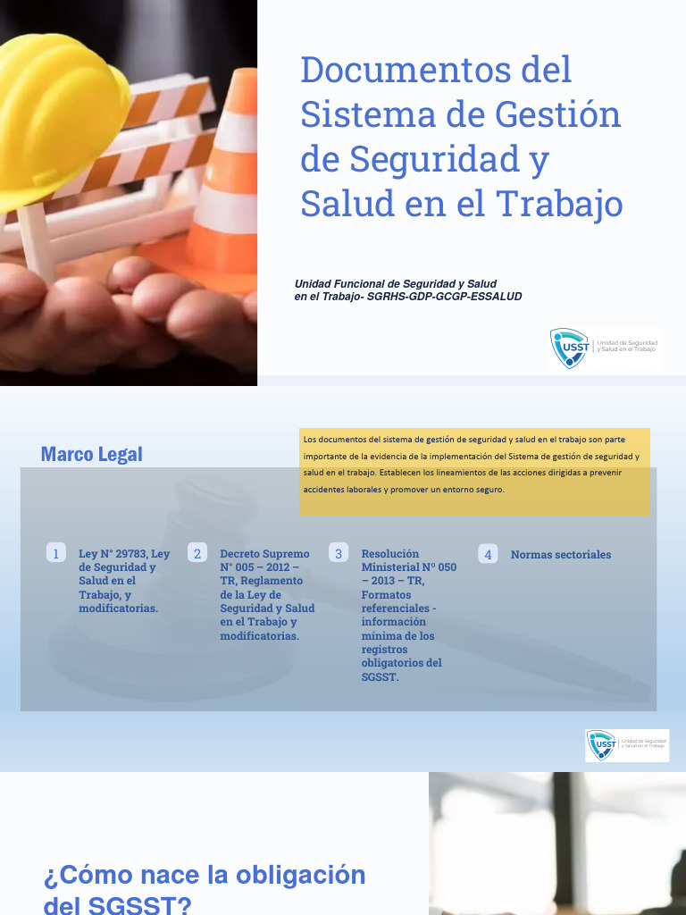 Documentos Del Sistema de Gestion de Seguridad y Salud en El Trabajo | Descargar gratis PDF ...