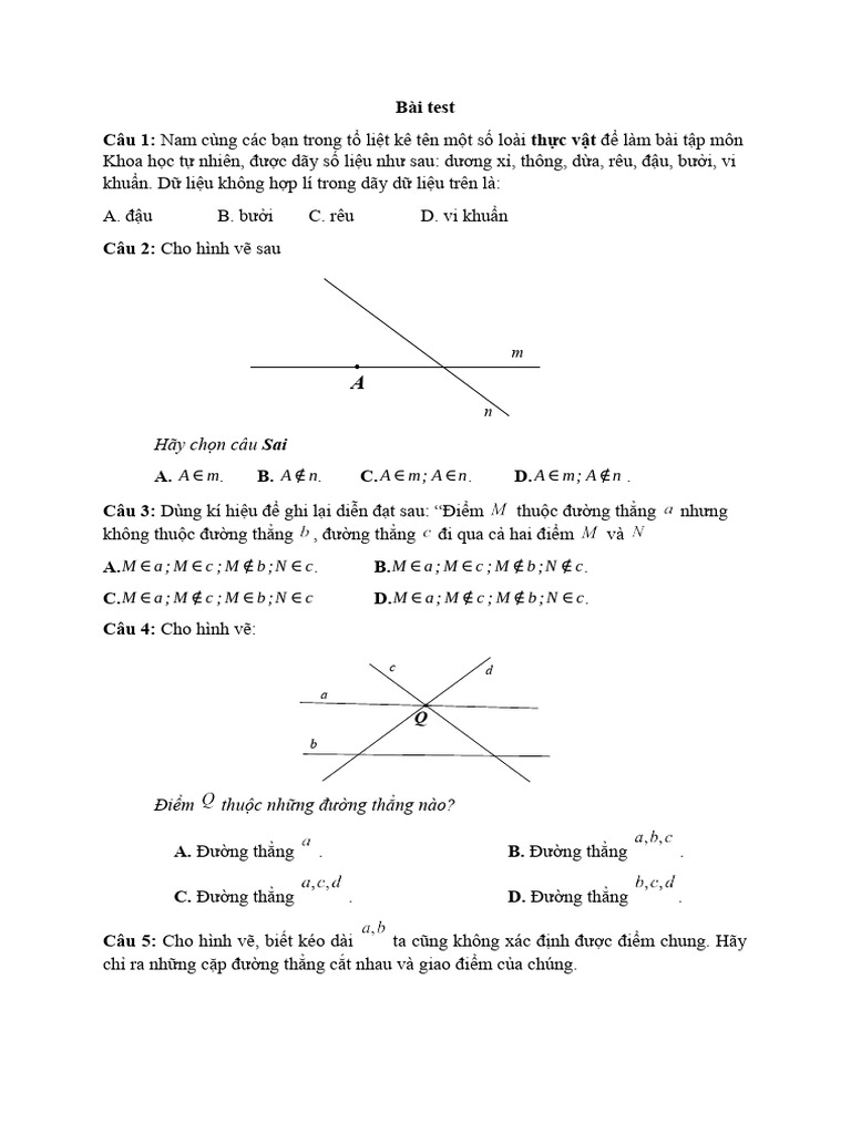 Bài Test | PDF