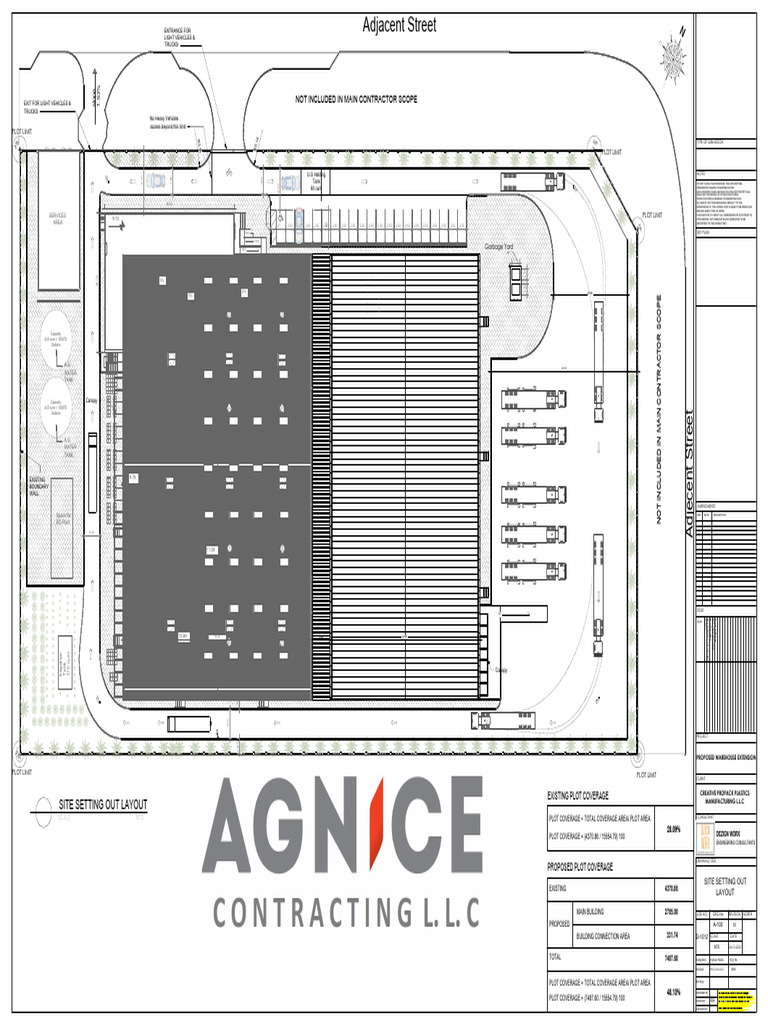 Dw-1012-Site Setting Out Layout-With Area | PDF
