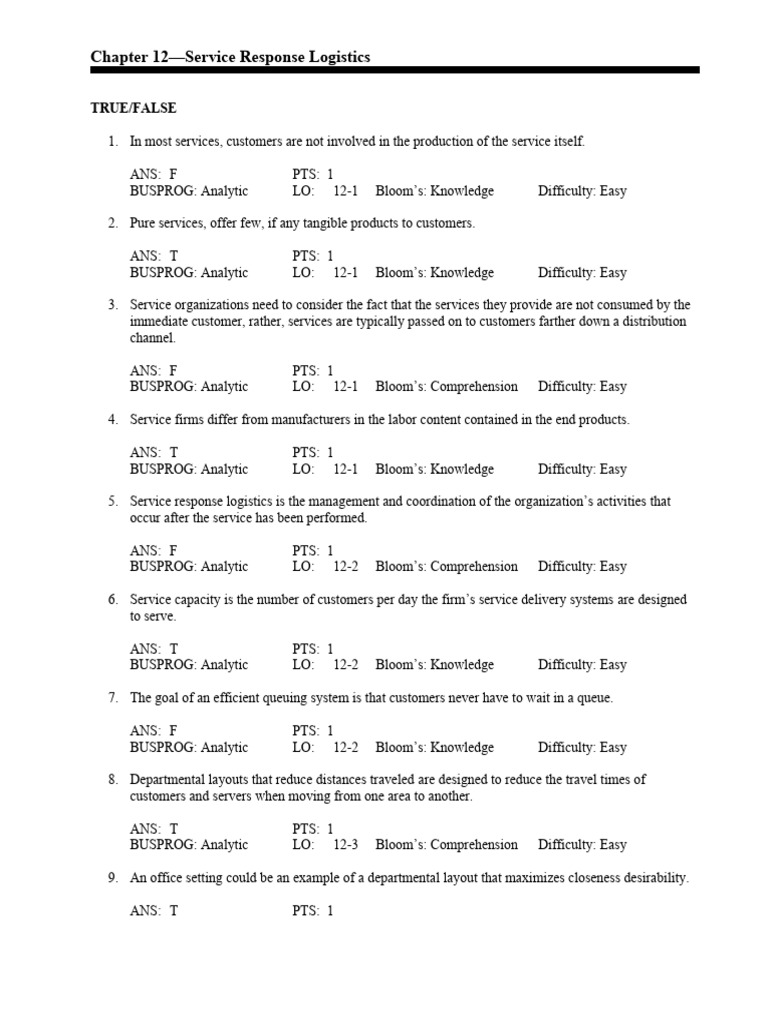 5e Chapter 12 Test Questions | PDF | Business | Economies