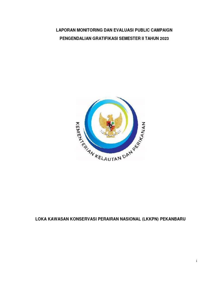 V.1.b Laporan MONEV PC Gratifikasi Semester II 2023 | PDF