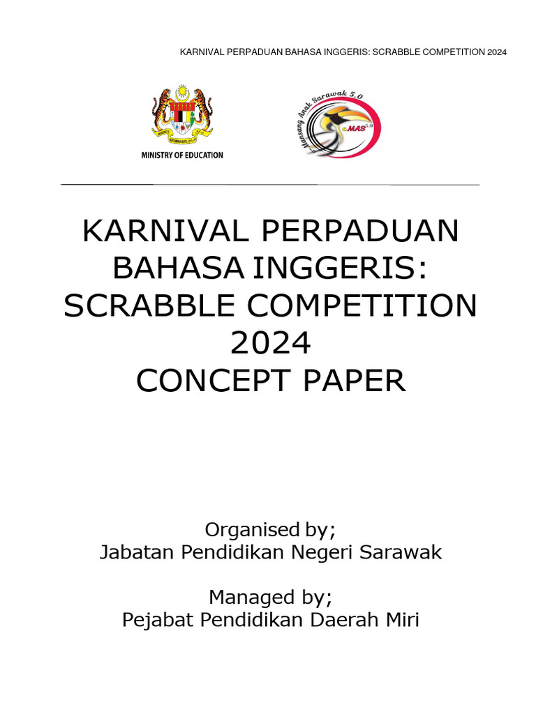 Scrabble Competition For Primary and Secondary Schools 2024 | PDF