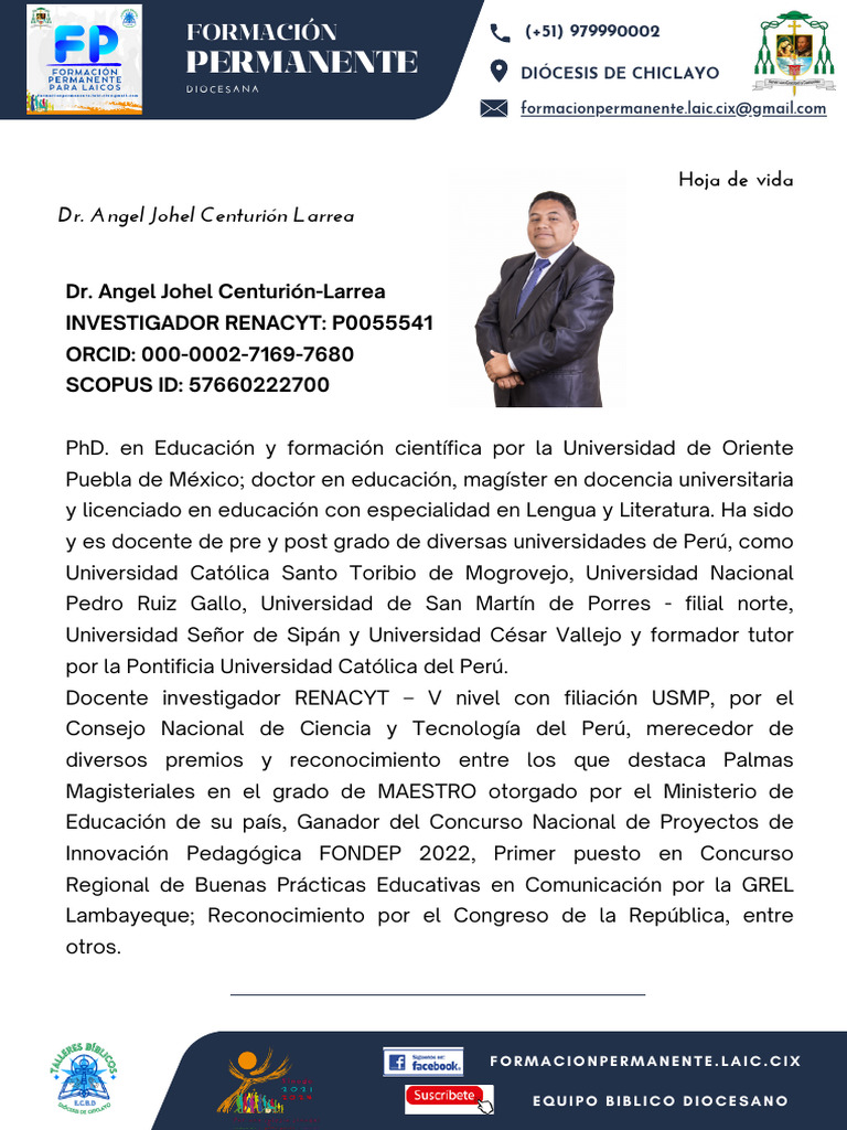Dr. Angel Centurión: Hoja de Vida | PDF | Relaciones personales ...