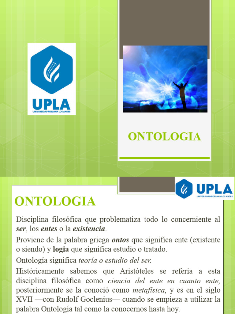 5. ONTOLOGIA | PDF | Existencia | Ontología