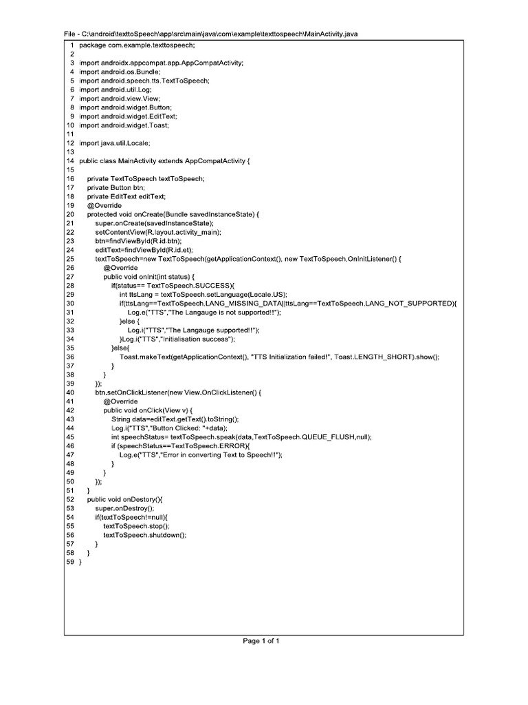 Text To Speech | PDF