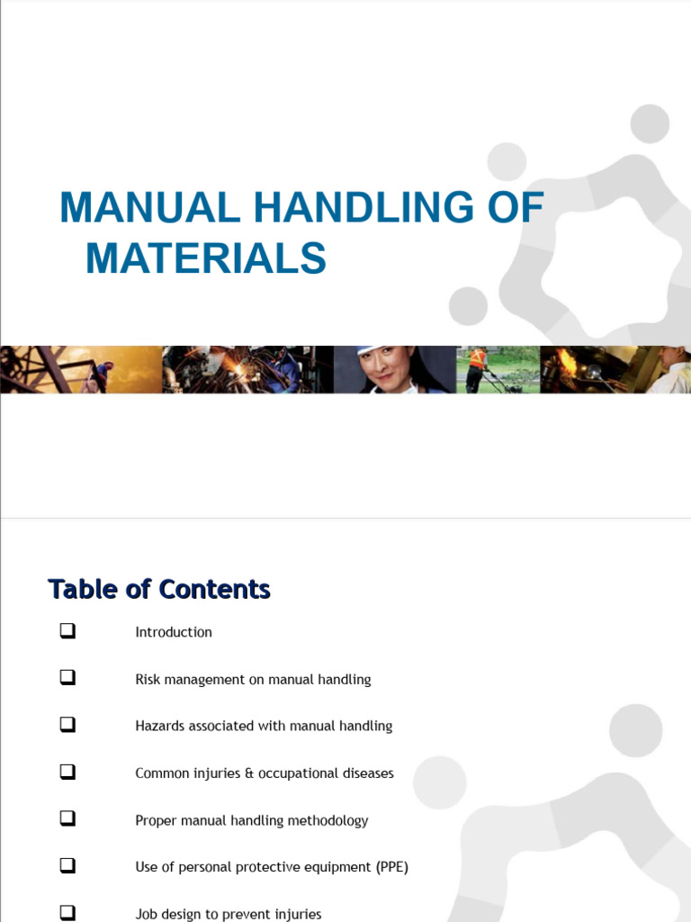 Manual Handling 2015june | PDF | Personal Protective Equipment | Risk