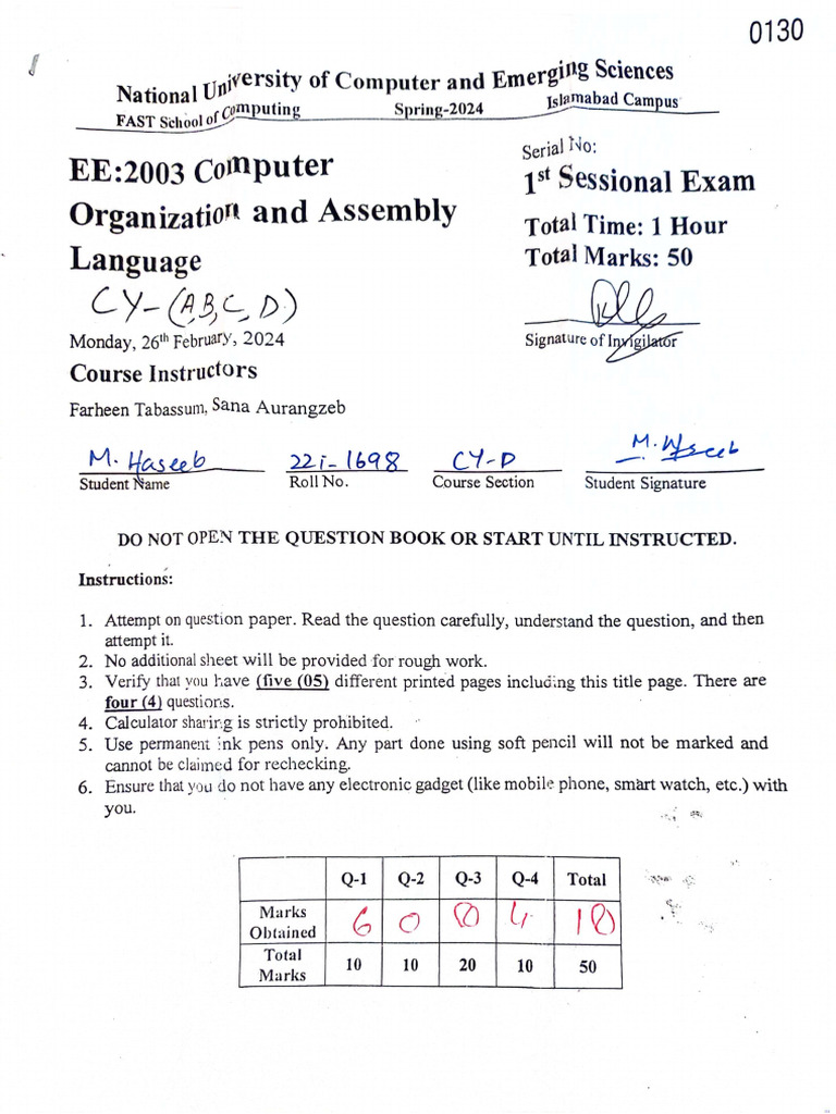 Sessional 1 Coal | PDF