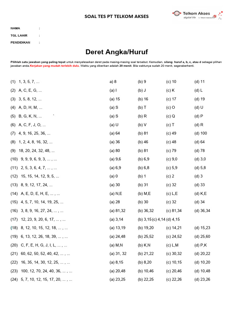 2.. Deret Angka 2 | PDF