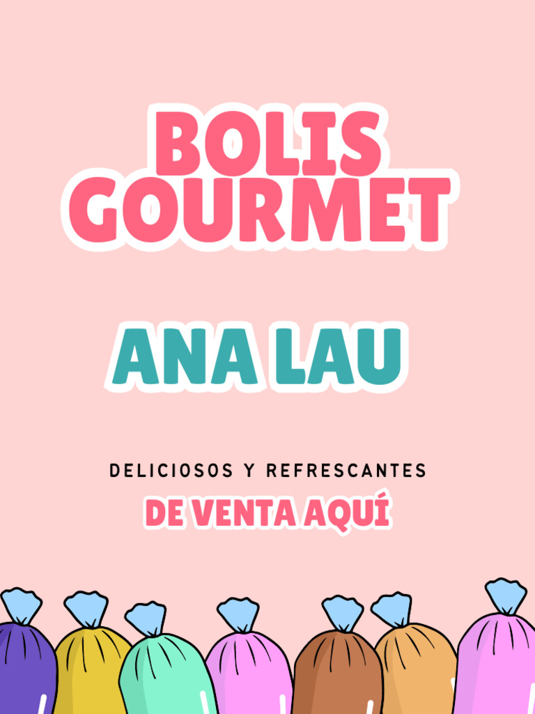 Cartel Para Patio Bolis Ilustrado Rosa y Azul 3 | PDF