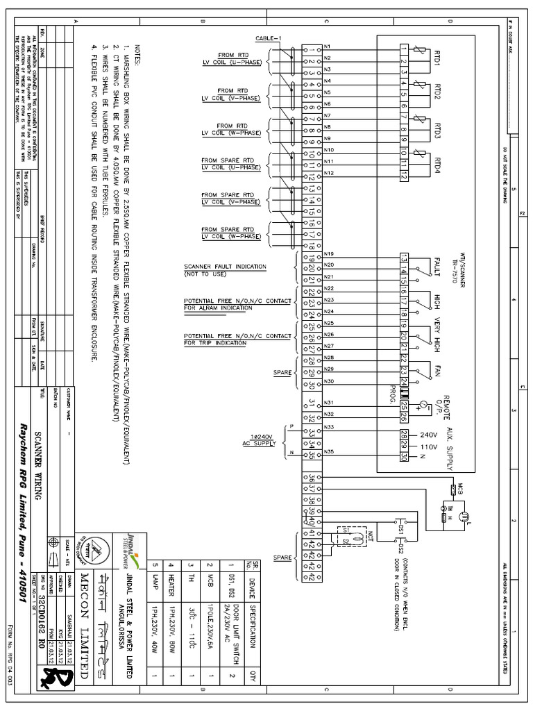 SCANNER WIRING BOX_32CD0162-R0 | PDF
