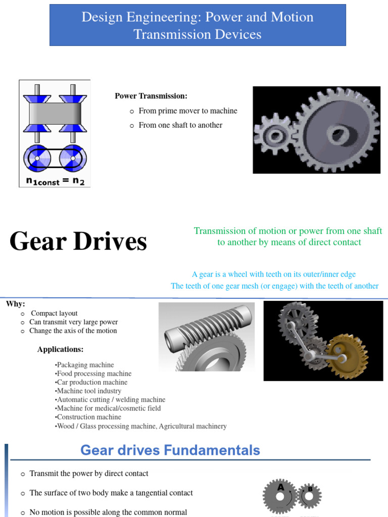 Power And Motion Transmission Devices 2 Download Free Pdf Gear Circle