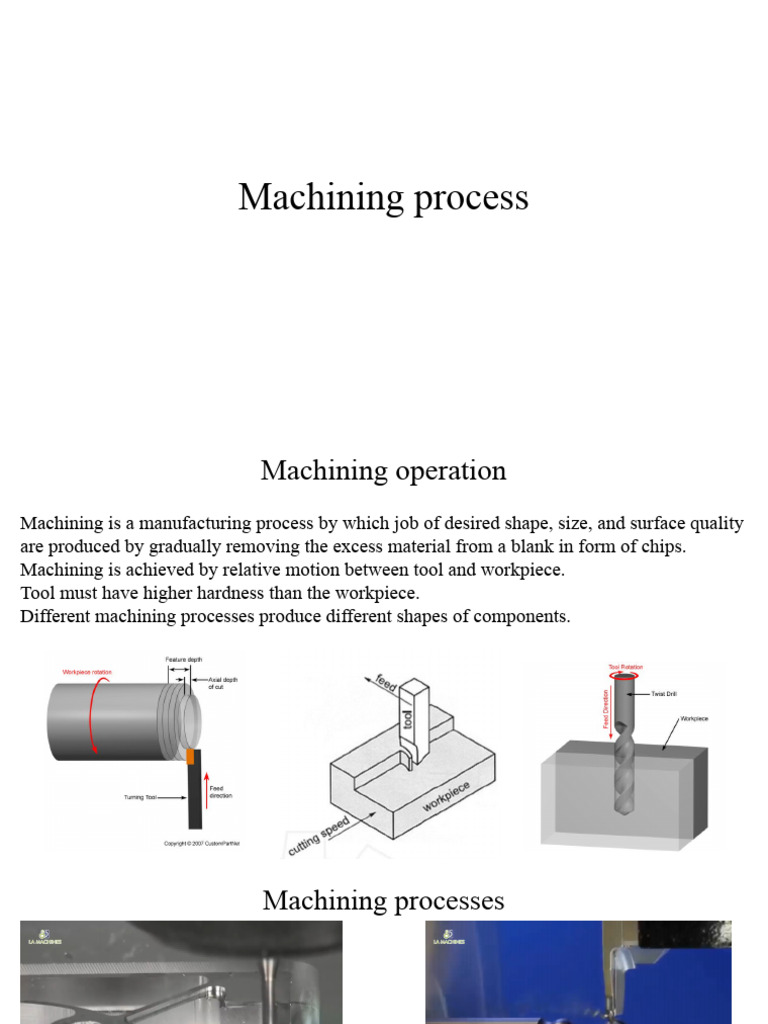 Machining Process | PDF | Machining | Drilling