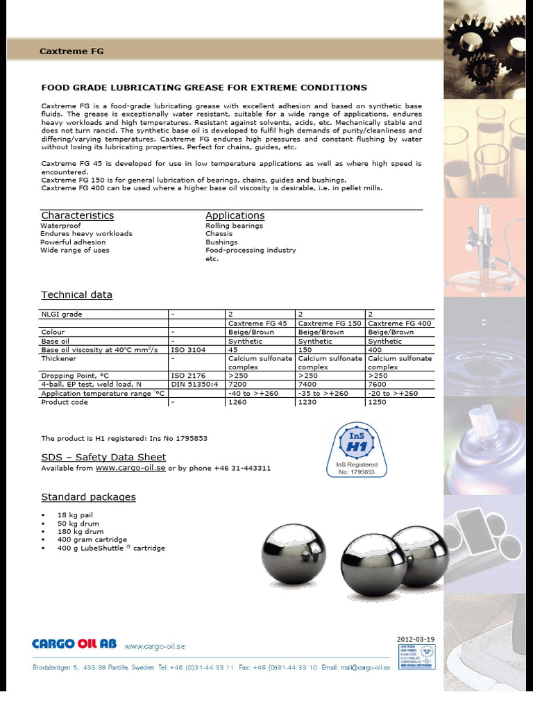 Caxtreme-FG en 152 | PDF | Chemical Substances | Materials