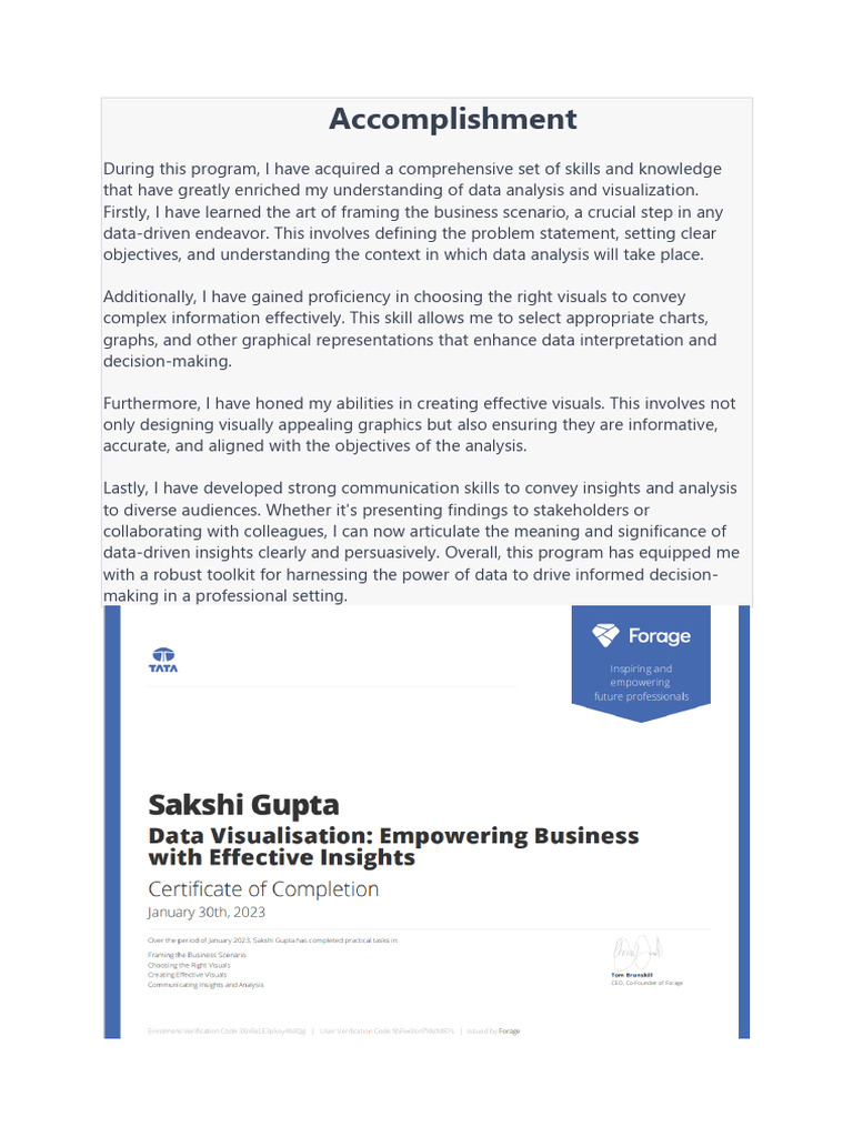 Accomplishment | PDF