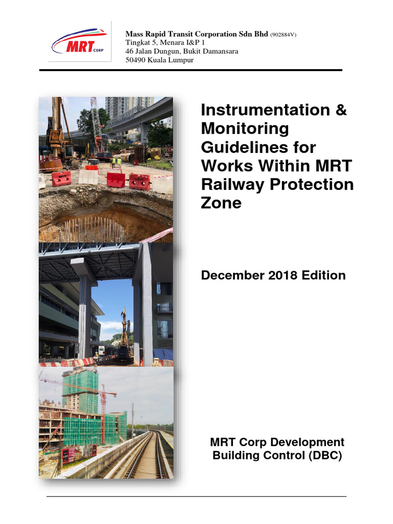 MRT Instrumentation Guidelines 2018 | PDF | Rapid Transit | Surveying