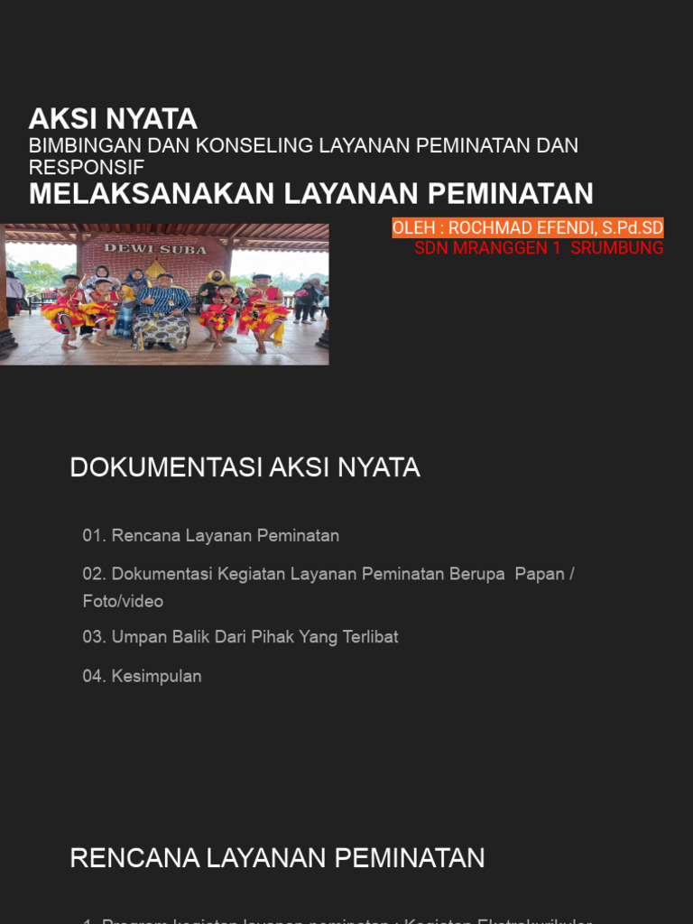 AKSI NYATA BK PEMINATAN - Rochmad Efendi | PDF