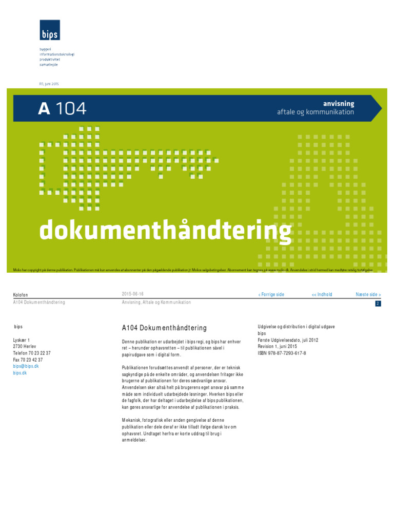 A104 - Dokumenthåndtering | PDF