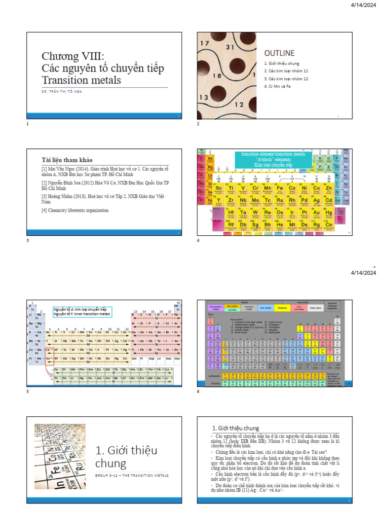Chapter 9. Transition Metals | PDF