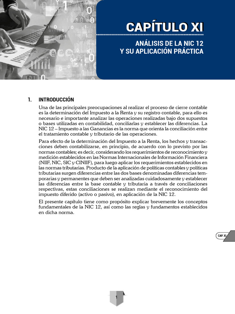 Cap. VI Analisis de La NIC 12 y Su Aplicaciòn Pràctica | PDF | normas ...