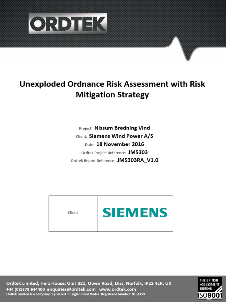 jm5303 Nissum Bredning Uxo Risk Assessment and Mitigation Strategy v1.0 ...