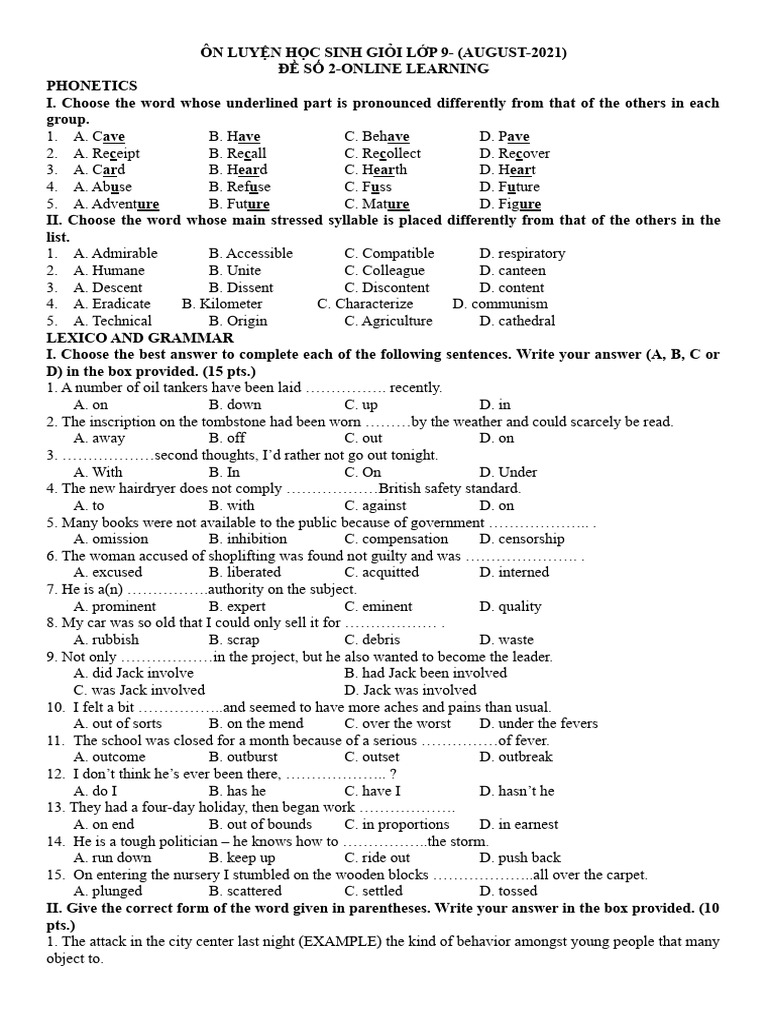 Mock Test 2 | PDF | Desert | Plastic