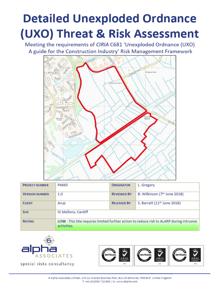 Appendix D5 UXO Report | PDF | Bomb Disposal | Risk