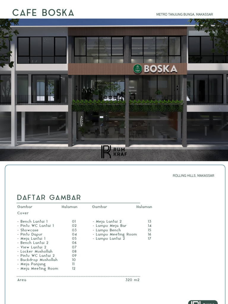 Desain Interior Cafe Boska Makassar | PDF