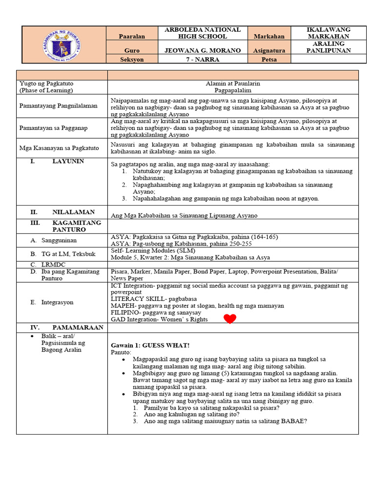 Lesson Plan Ap | PDF