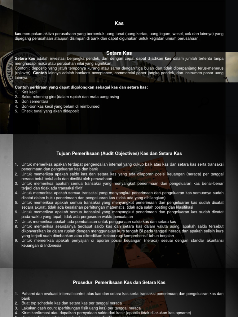 Audit Kas dan Setara Kas | PDF