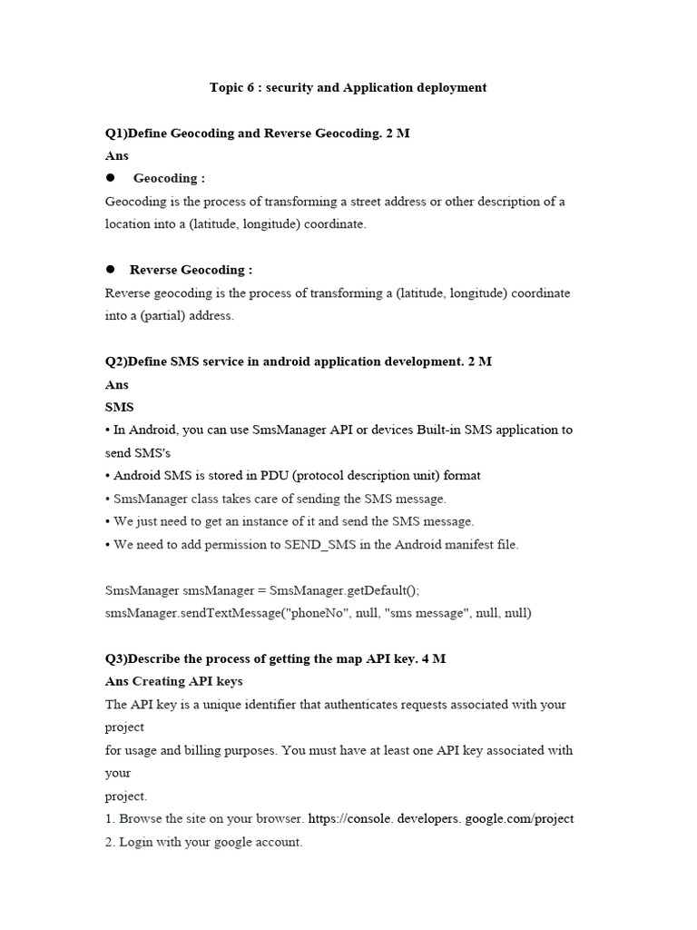 TOPIC 6 Q-A MAD | PDF | Google Play | Android (Operating System)