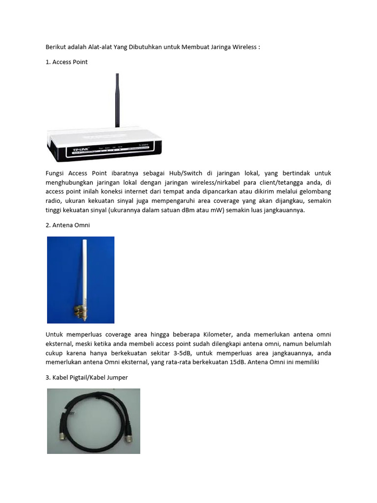 Perangkat Jaringan Wireless | PDF