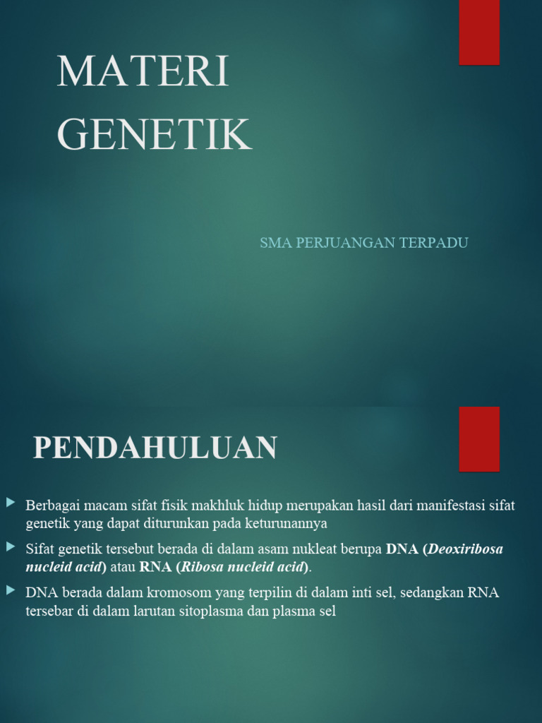 Kelas 12-Materi Genetika | PDF