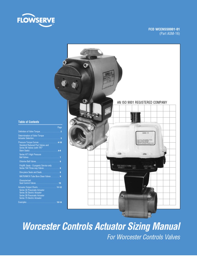 Flowserve Actuator Sizing | PDF | Valve | Actuator