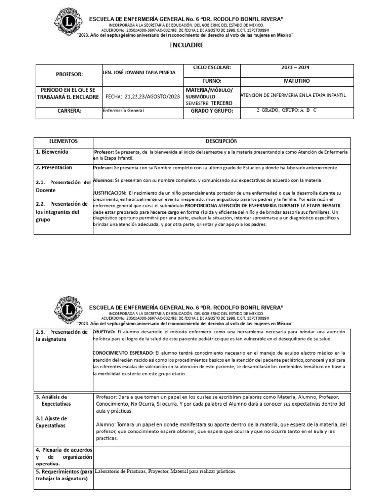 ENCUADRE | PDF | Evaluación | Maestros