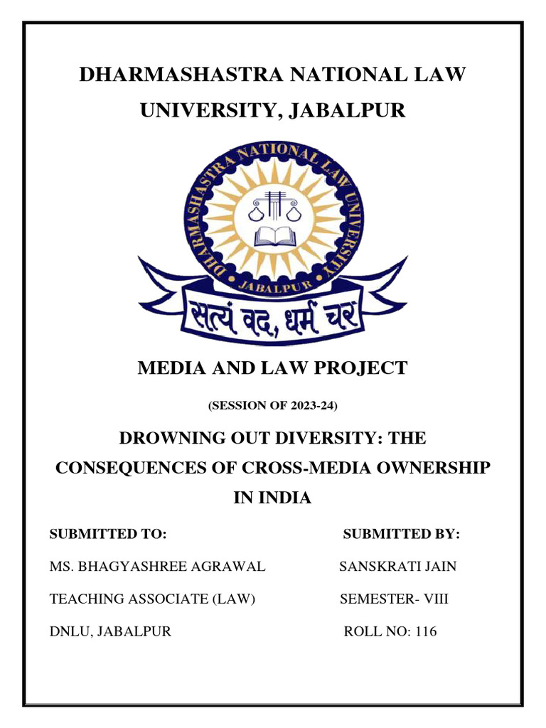 Media and Law Project | Download Free PDF | Media (Communication ...
