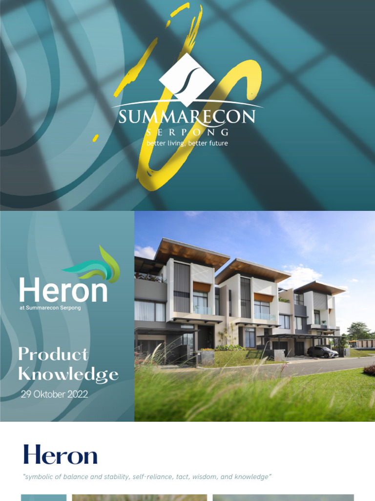 PK Cluster Heron 2022 - KONSUMEN | PDF | Building Engineering | Architectural Elements