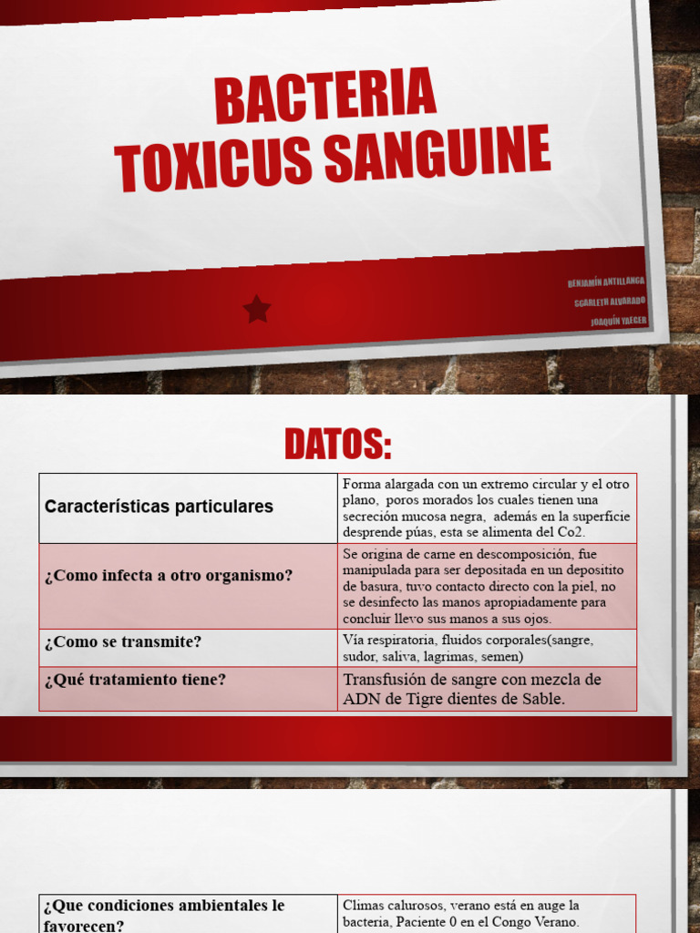 Toxicus Sanguine | PDF | Sangre | Medicina CLINICA