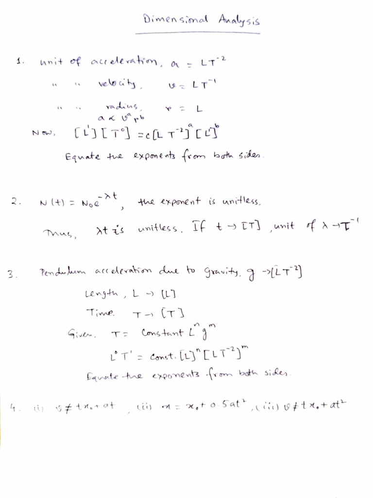 Hints Dimen Vector (Solution) | PDF