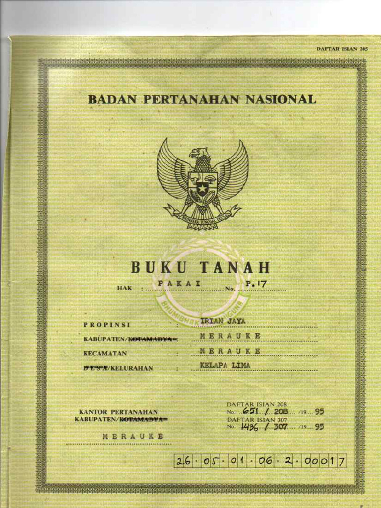 Sertifikat Tanah | PDF