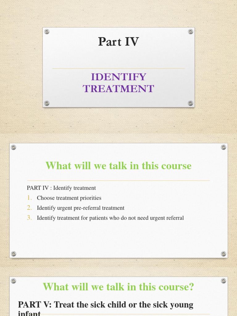 IMCI Part 4 and 5 | PDF | Diarrhea | Malaria