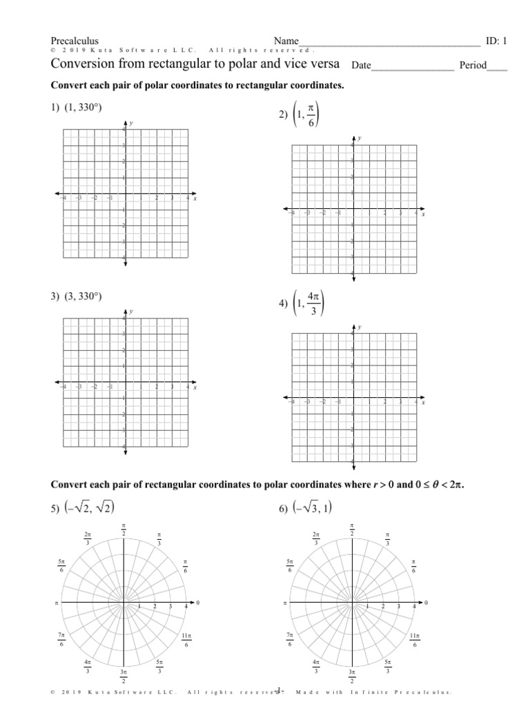 9 Conversion From Rectangular To Polar and Vice Versa | PDF ...