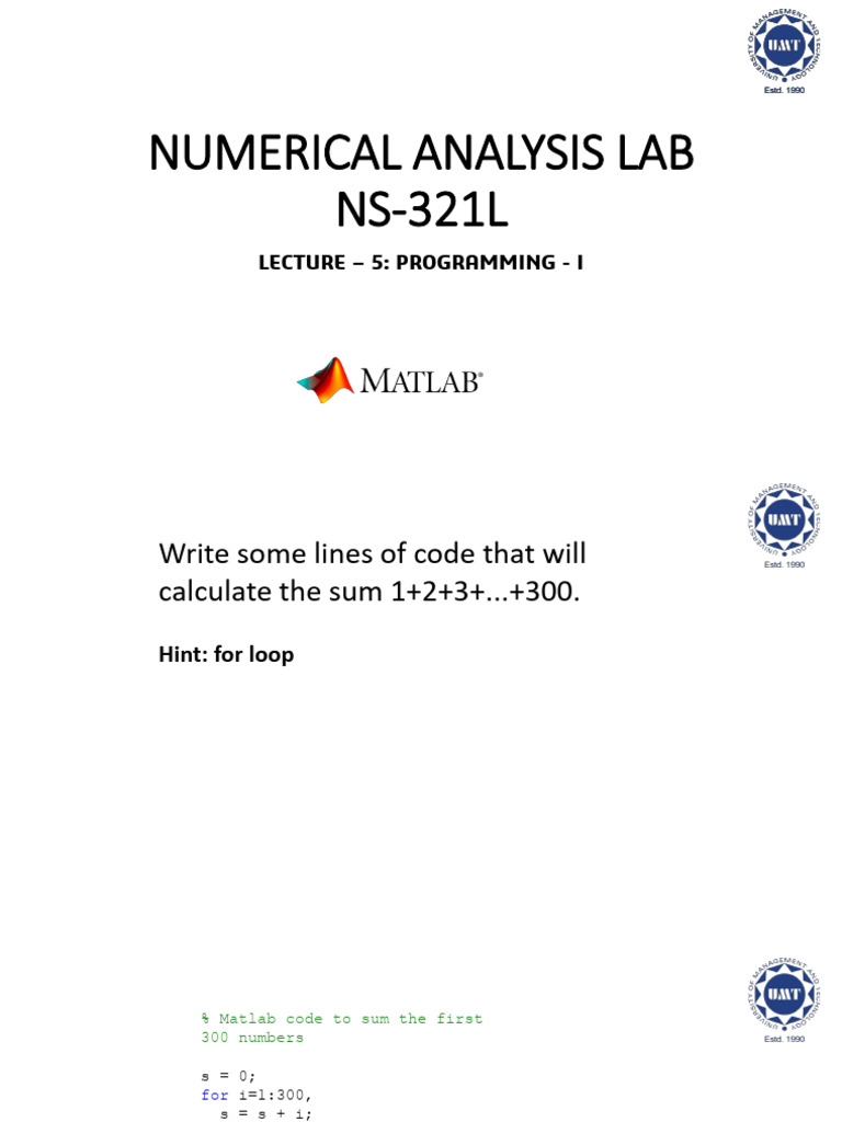 Numerical Analysis Lab-5 | PDF | Teaching Methods & Materials